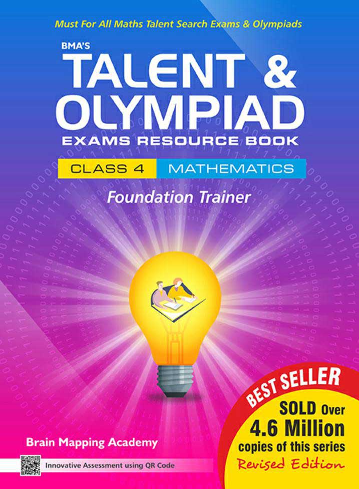 BMA s Talent Olympiad Exams Resource Book For Class 4 Maths Brain